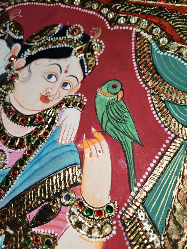 Tanjore Painting Indian Painting Tanjore Art Small Size 12 Inch by 16 ...