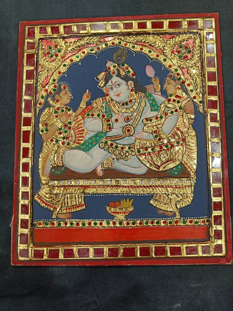 Tanjore Painting Indian Painting Tanjore Art Small Size 10 - Etsy