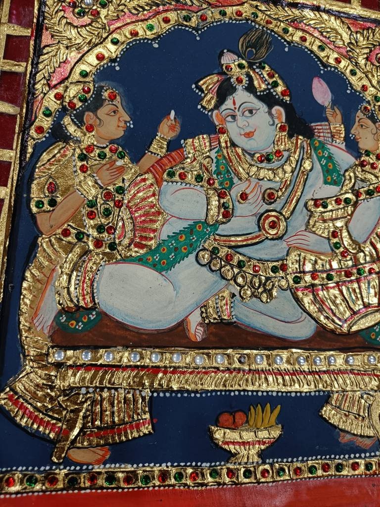 Tanjore Painting Indian Painting Tanjore Art Small Size 10 - Etsy