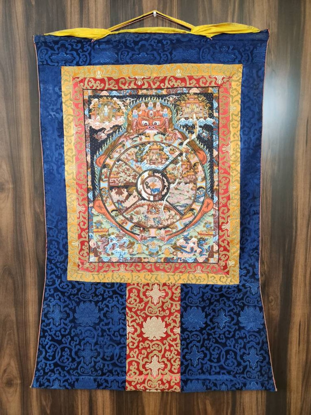 Tibetan Thangka Painting Thangka Variously Spelt as Thangka Tangka ...