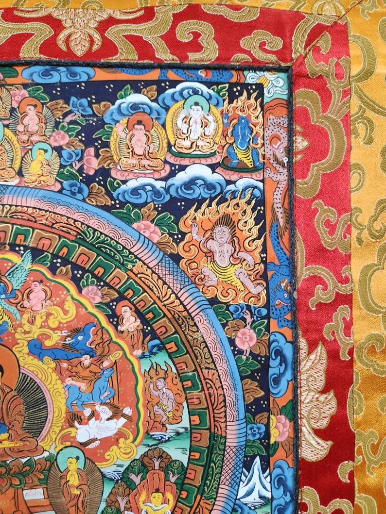 Tibetan Thangka Painting Thangka Variously Spelt as Thangka Tangka ...