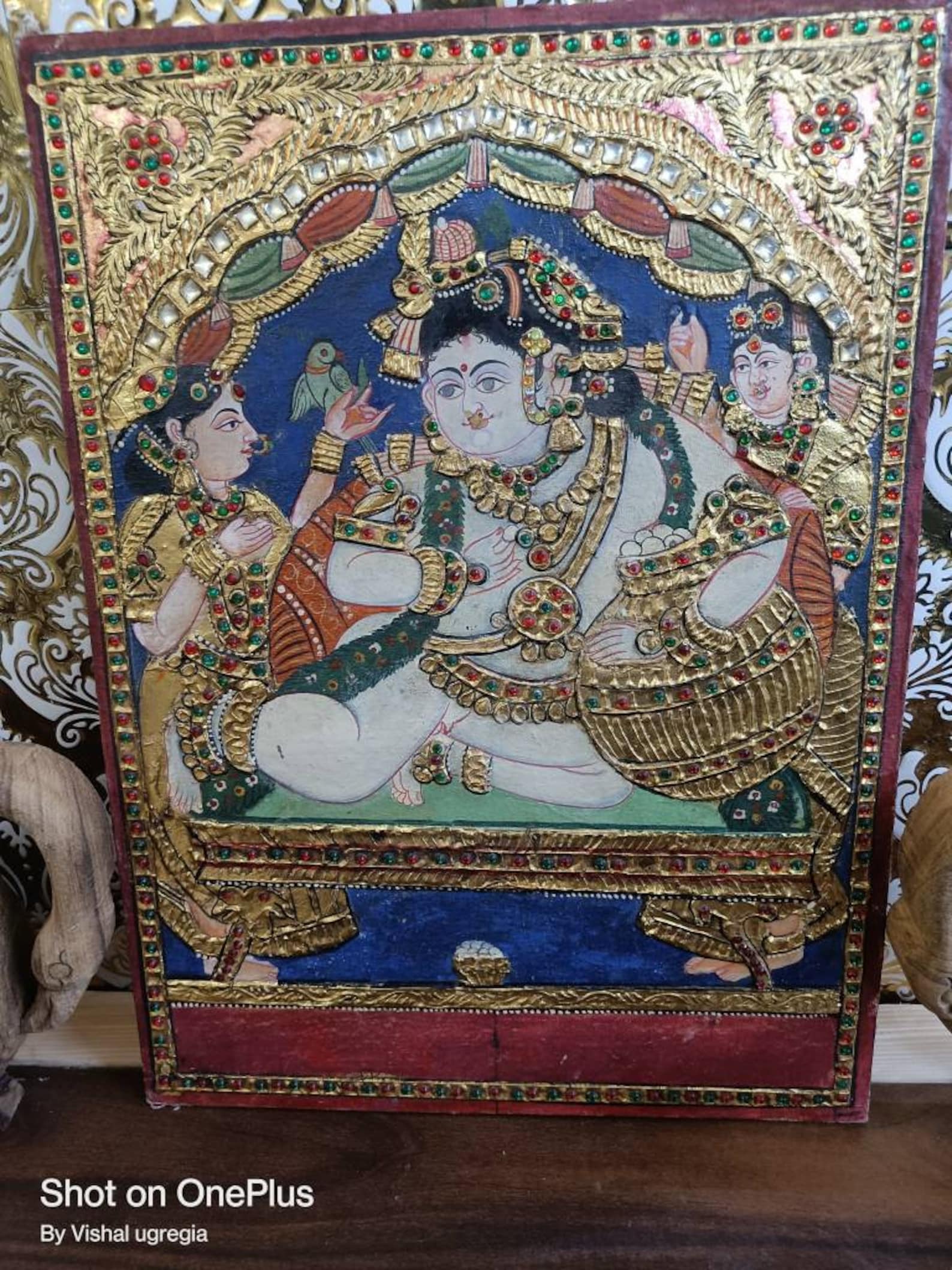 Tanjore Painting Indian Painting Tanjore Art Small Size 12 Inch by 16 ...