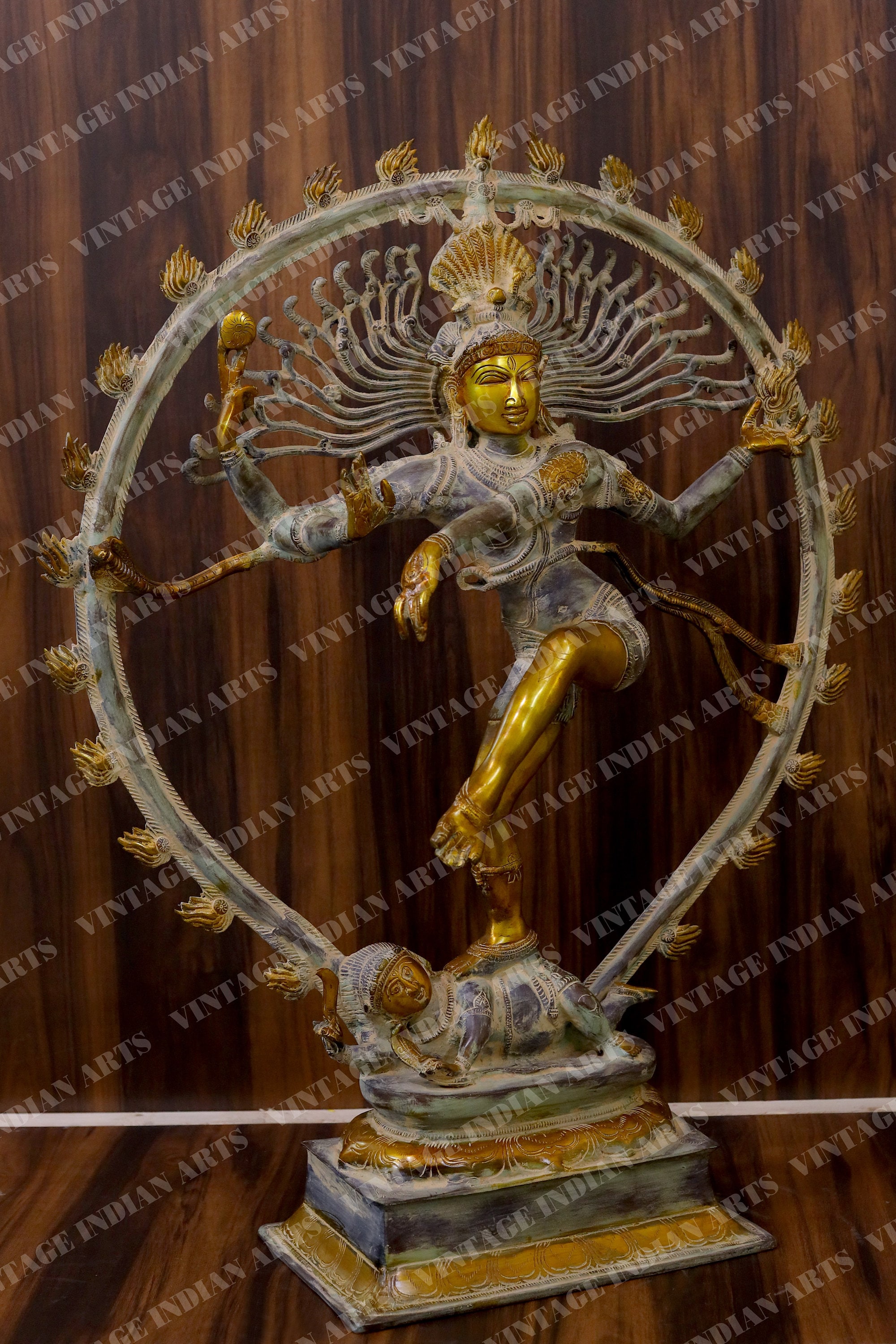 Brass Nataraja Statue Large 89cm, Dancing Shiva Natraj Idol, Brass ...