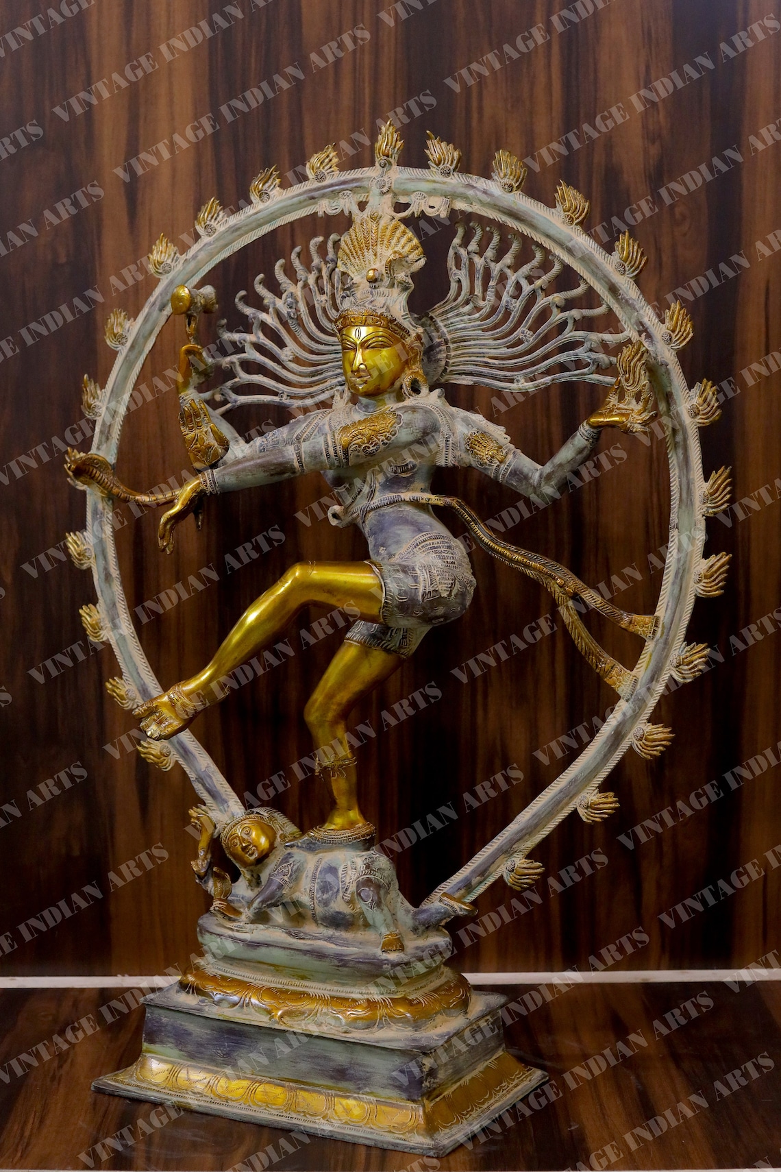 Brass Nataraja Statue Large 89cm, Dancing Shiva Natraj Idol, Brass Shiva Natraja Sculpture, Shiv ...