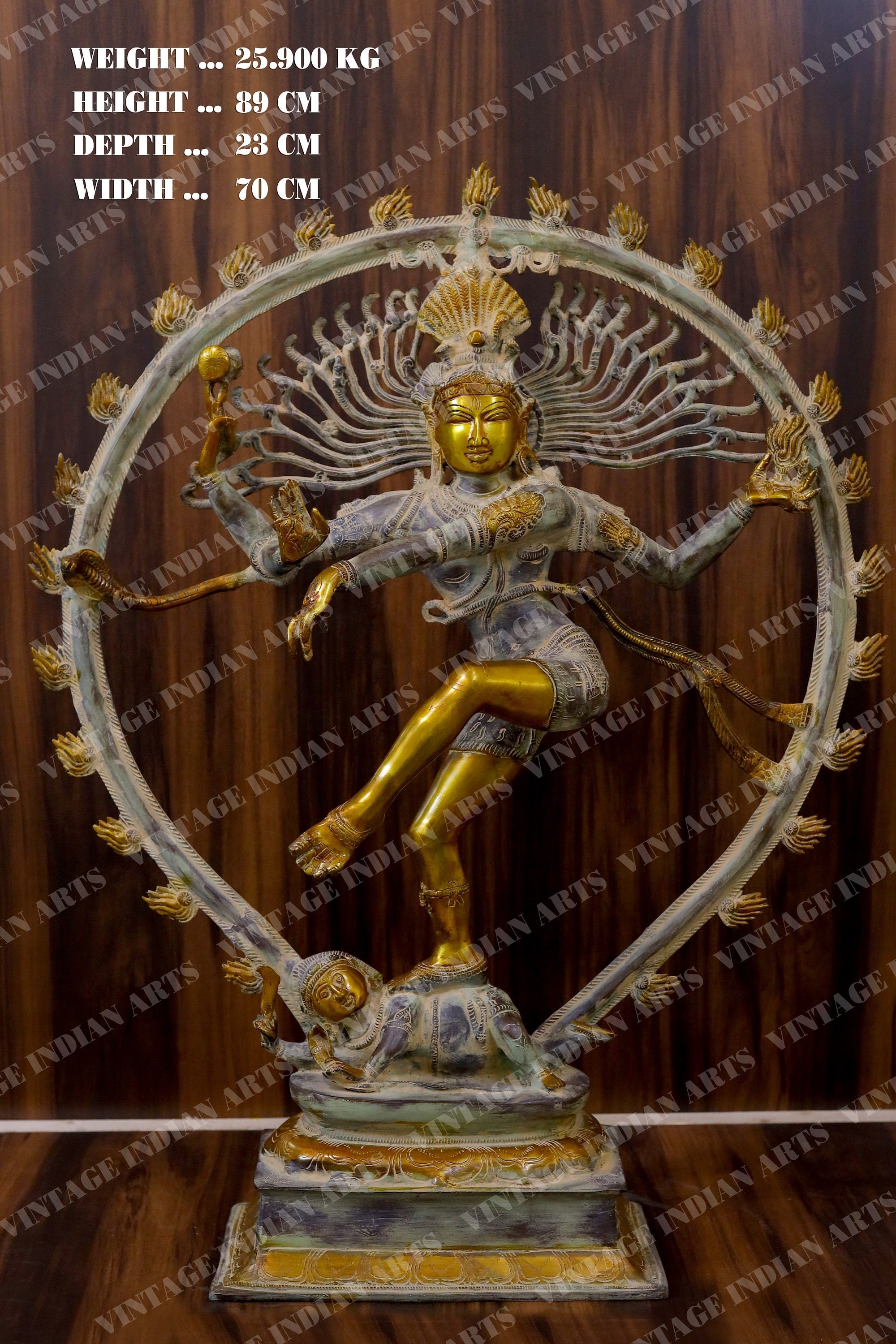 Brass Nataraja Statue Large 89cm, Dancing Shiva Natraj Idol, Brass Shiva Natraja Sculpture, Shiv ...