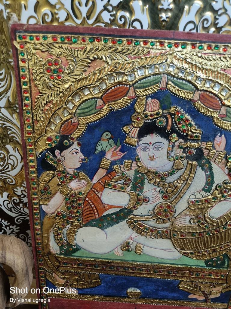 Tanjore Painting Indian Painting Tanjore Art Small Size 12 Inch by 16 ...