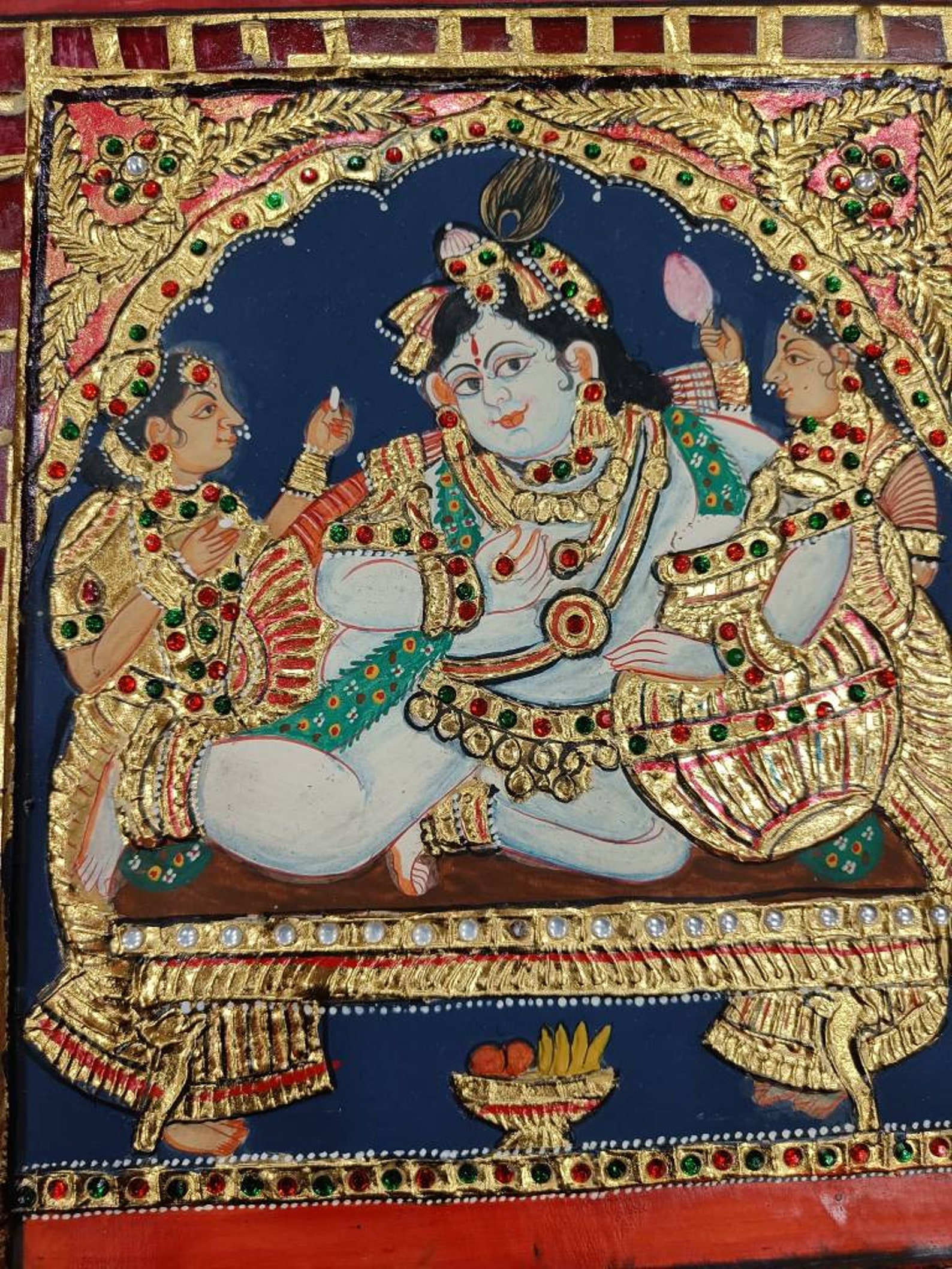 Tanjore Painting Indian Painting Tanjore Art Small Size 10 Inch by 12 ...
