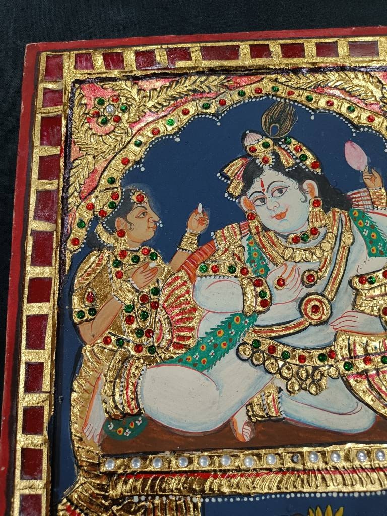Tanjore Painting Indian Painting Tanjore Art Small Size 10 - Etsy