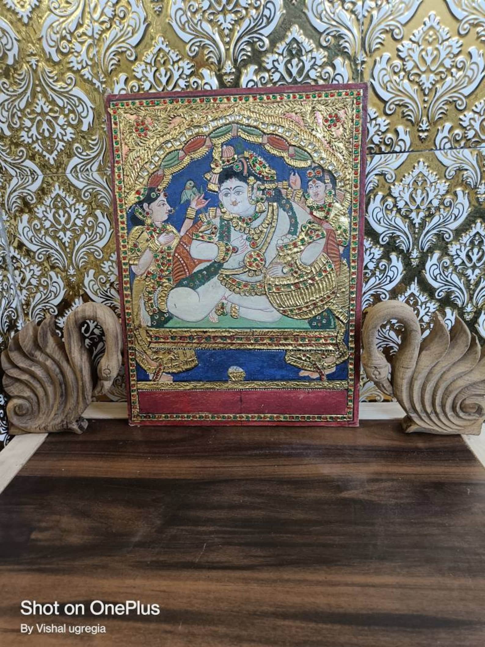 Tanjore Painting Indian Painting Tanjore Art Small Size 12 Inch by 16 ...