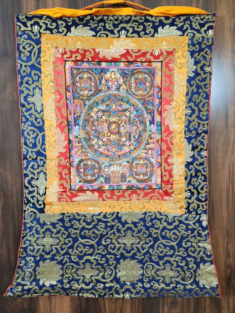 Tibetan Thangka Painting Thangka Variously Spelt as Thangka Tangka ...