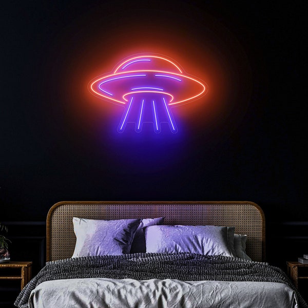 Alien Ufo Neon Led Sign - Etsy