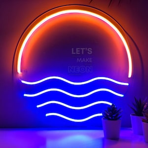 Sunset Neon Sign, Sunrise Neon Light, Sunset Led Sign, Sunset Wall ...