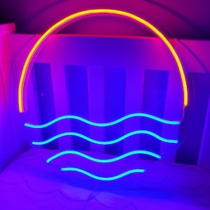 Sunset Neon Sign, Sunrise Neon Light, Sunset Led Sign, Sunset Wall ...