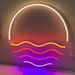 Sunrise Sunset Neon Sign Retro Sun Wave Neon Sign Bedroom - Etsy
