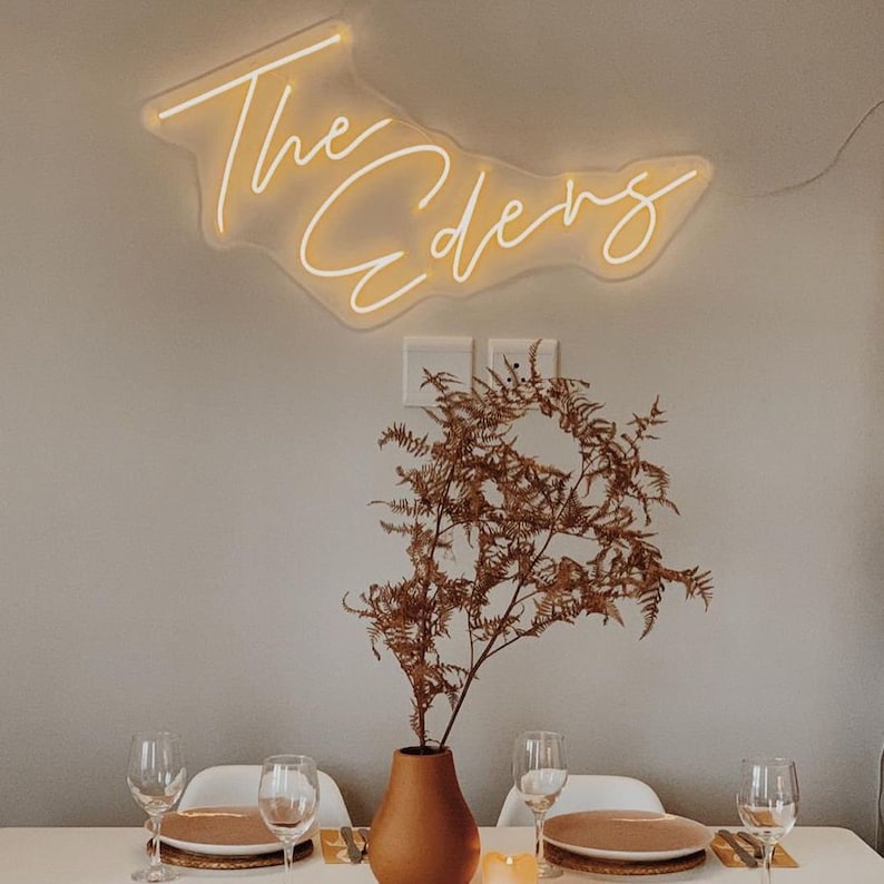 Make a Your Custom Personalized Neon Sign LED Word Wedding - Etsy