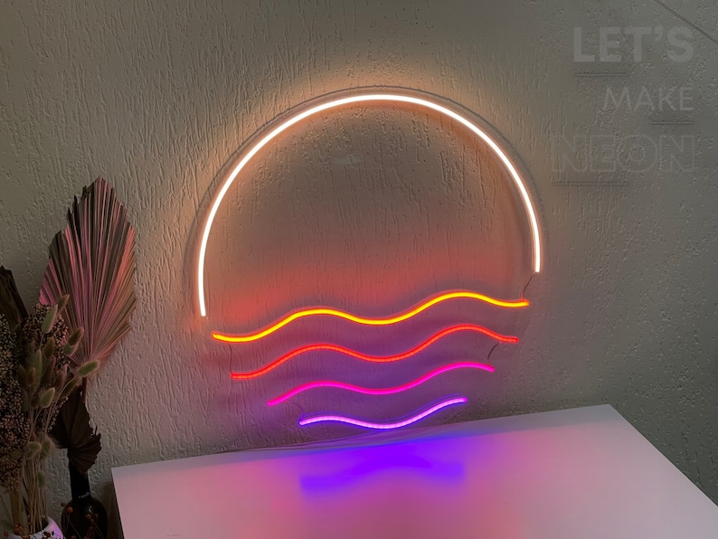 Sunset Neon Sign Sunrise Neon Light Sunset Led Sign Sunset - Etsy