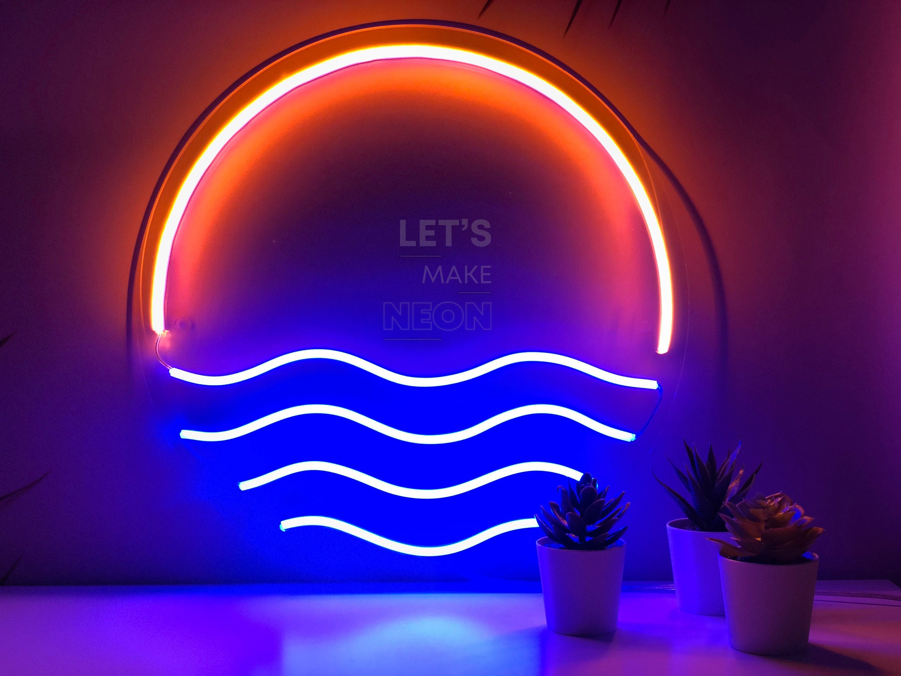 Bedroom Neon Sign Sunset Neon Light Neon Custom Sign Neon - Etsy Australia