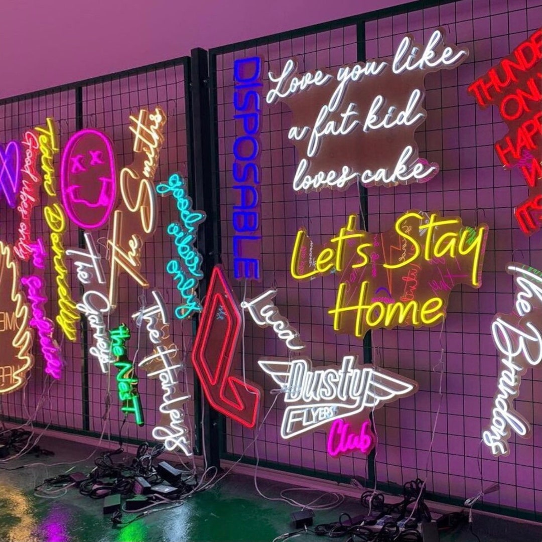 Create Your Own LED Neon Sign: Word, Sentence, Logo - Custom Neon Sign ...