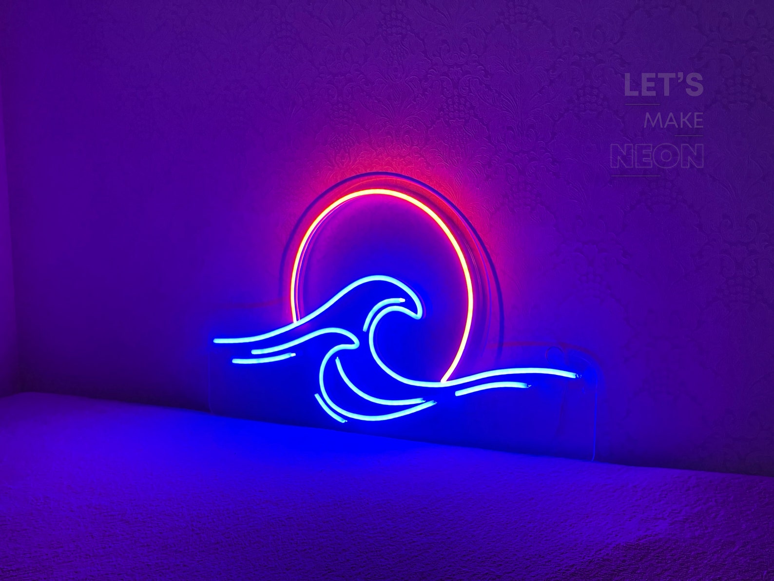 Sunrise Sunset Neon Sign, Sun Wave Neon Sign, Bedroom Neon Sign ...