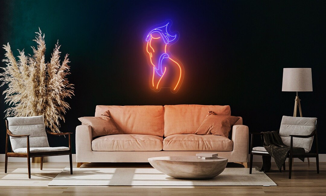 Lady Neon Sign, Body Neon Sign, Woman Body Neon Sign, Woman Body Wall ...