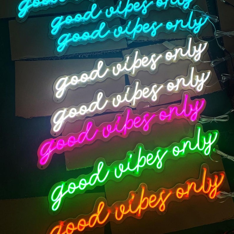 Create Your Own LED Neon Sign: Word Sentence Logo Custom | Etsy Canada