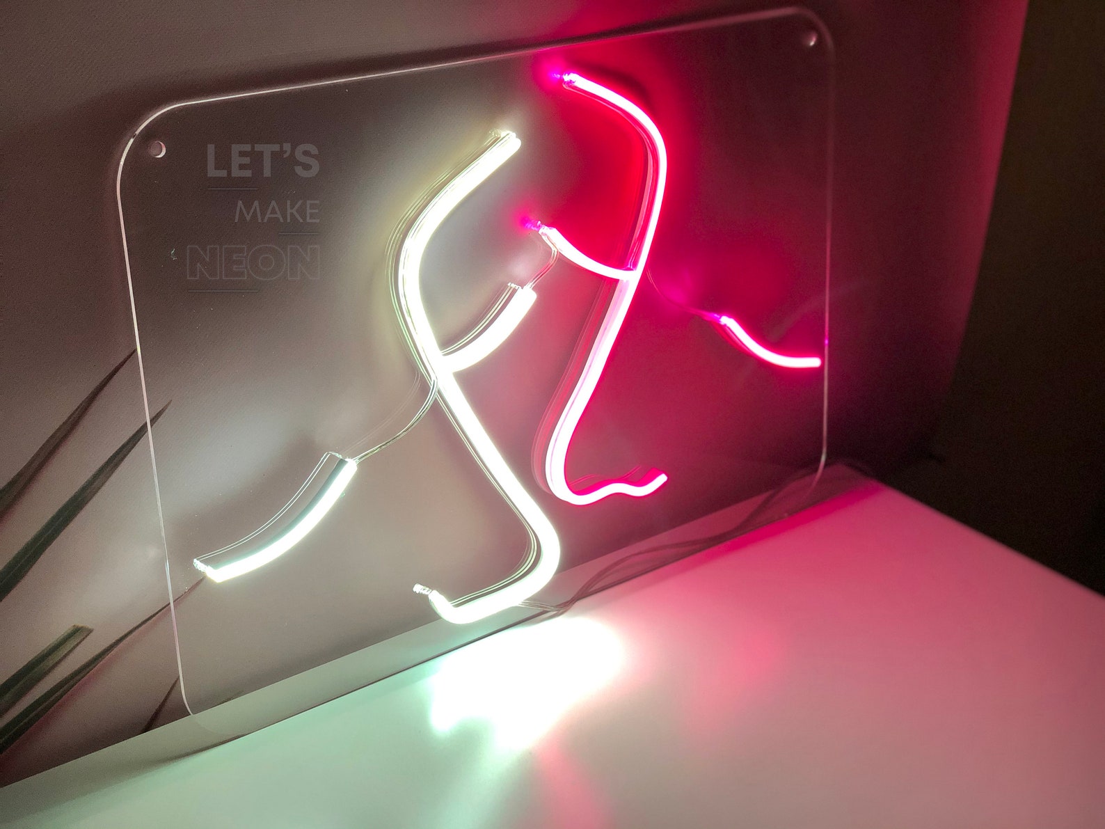 Bedroom Neon 2 Faces Neon Sign Neon Lights Neon | Etsy