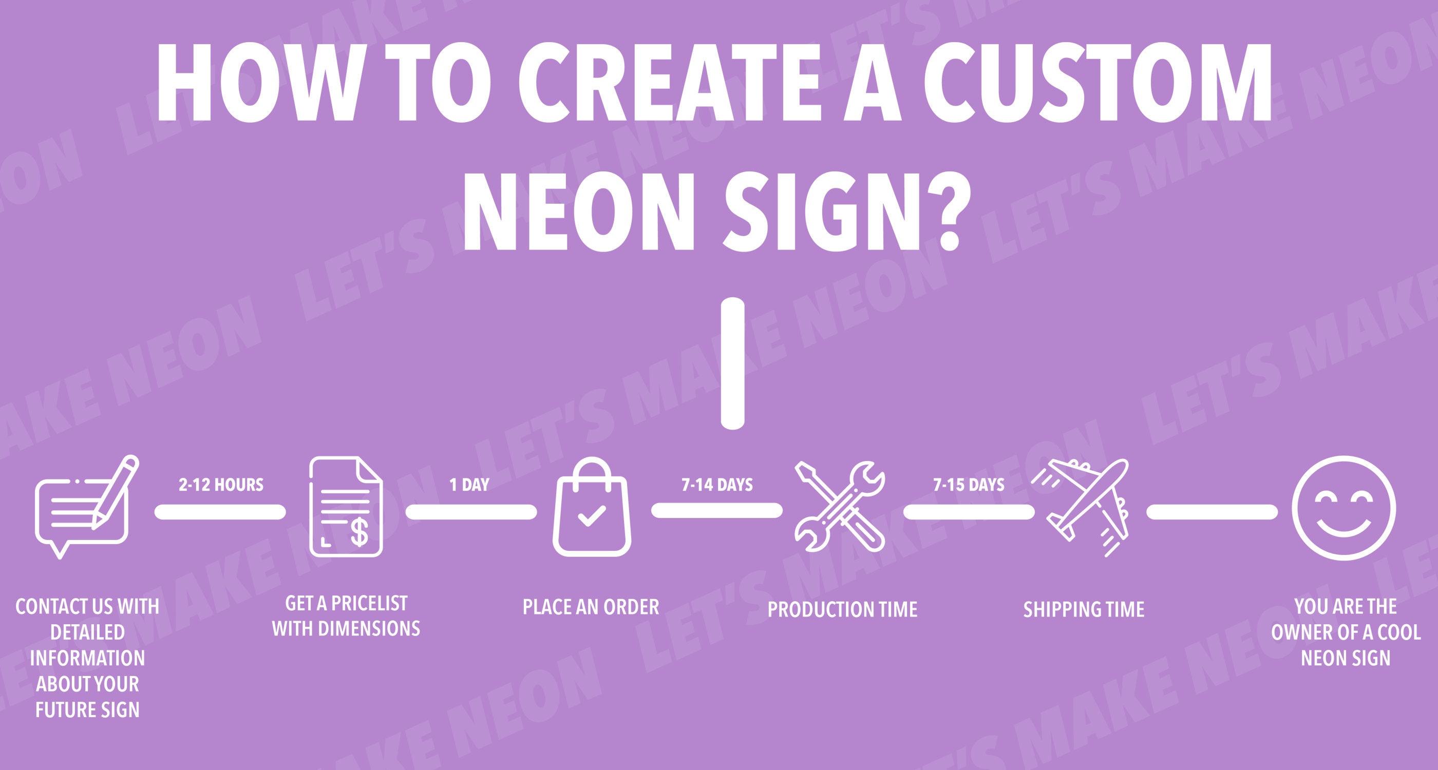 Create Your Own LED Neon Sign: Word Sentence Logo Custom - Etsy