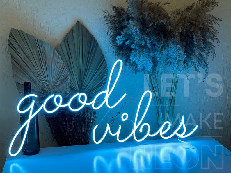 Neon Lights for Wall Neon Sign Good Vibes LED Neon Sign - Etsy