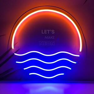 Bedroom Neon Sign Sunset, Neon Light, Neon Custom Sign, Neon Interior ...