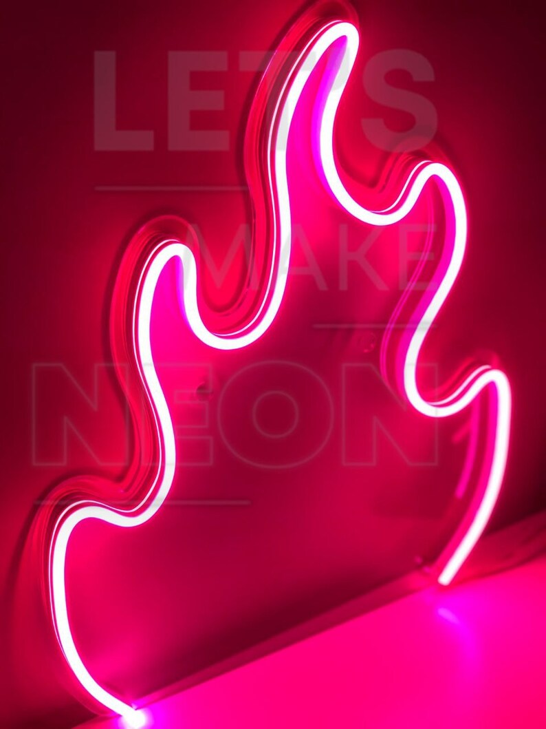 Neon Sign Bedroom fire Neon Lights Custom Neon - Etsy