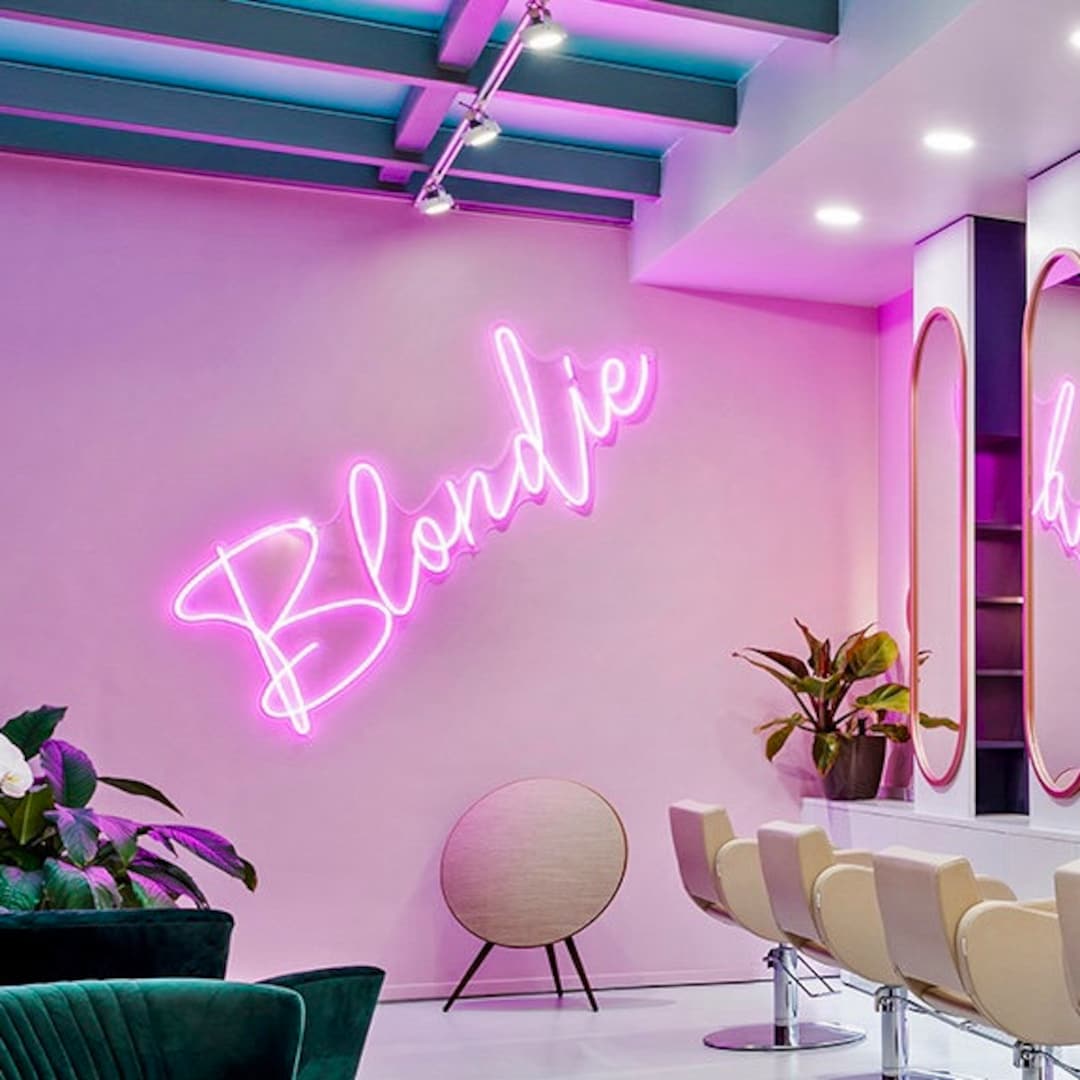 Blondie Neon Sign, Beauty Salon Neon Sign, Salon Business Logo Sign ...
