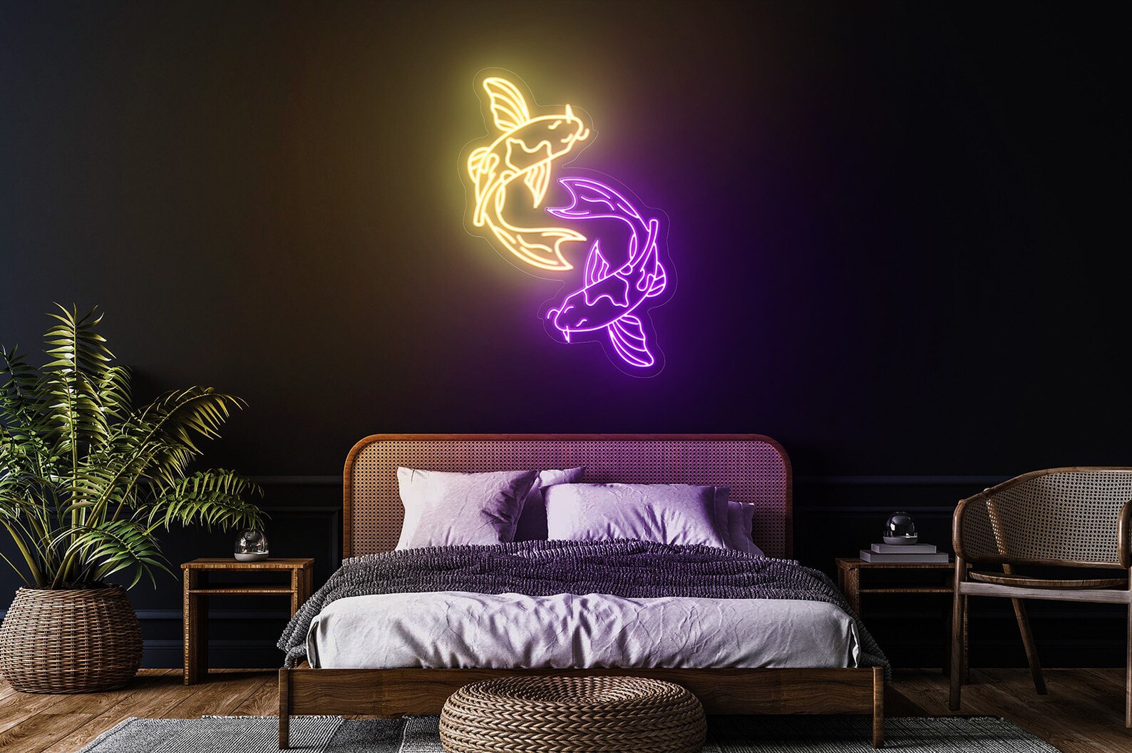 Custom Japan Neon Sign,koi Fish Neon Sign, Japanese Neon Sign, Koi ...