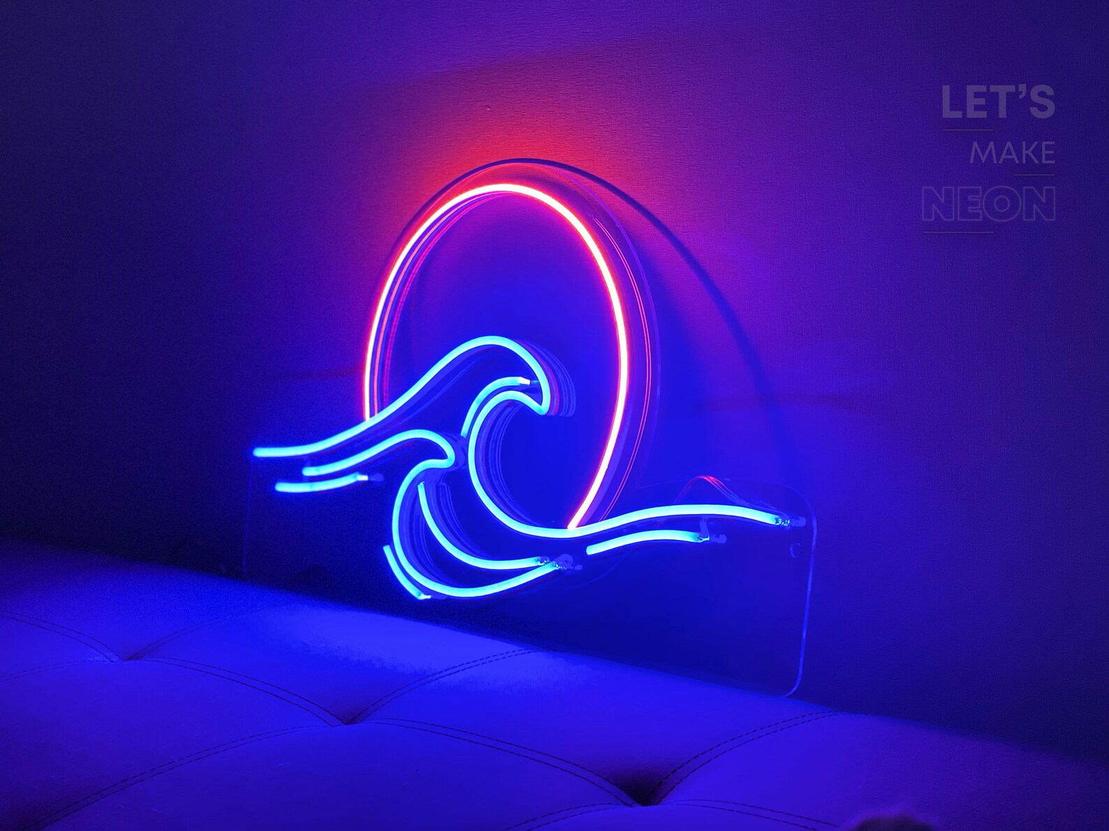 Sunrise Sunset Neon Sign Sun Wave Neon Sign Bedroom Neon - Etsy