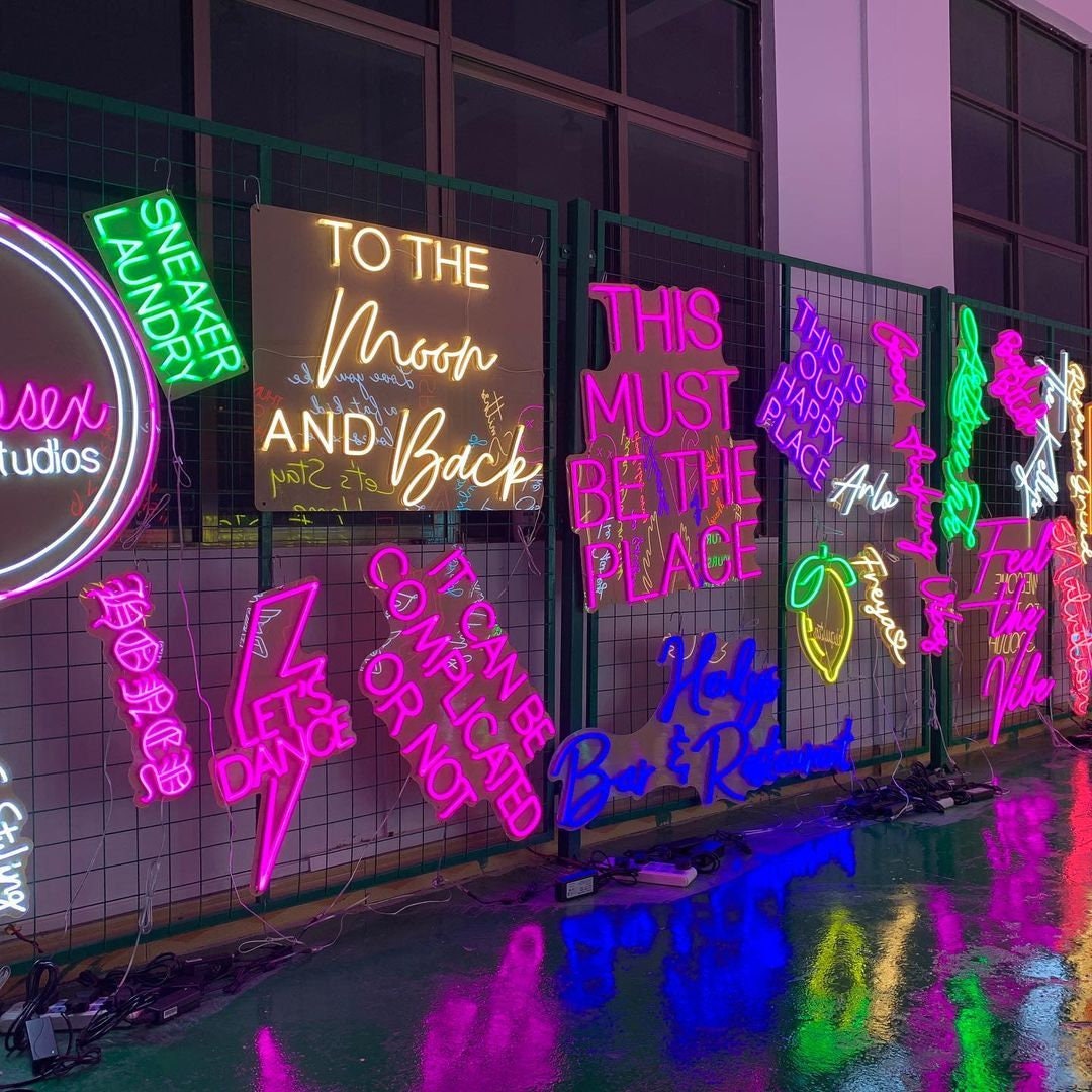 Create Your Own LED Neon Sign: Word Sentence Logo Custom - Etsy Canada