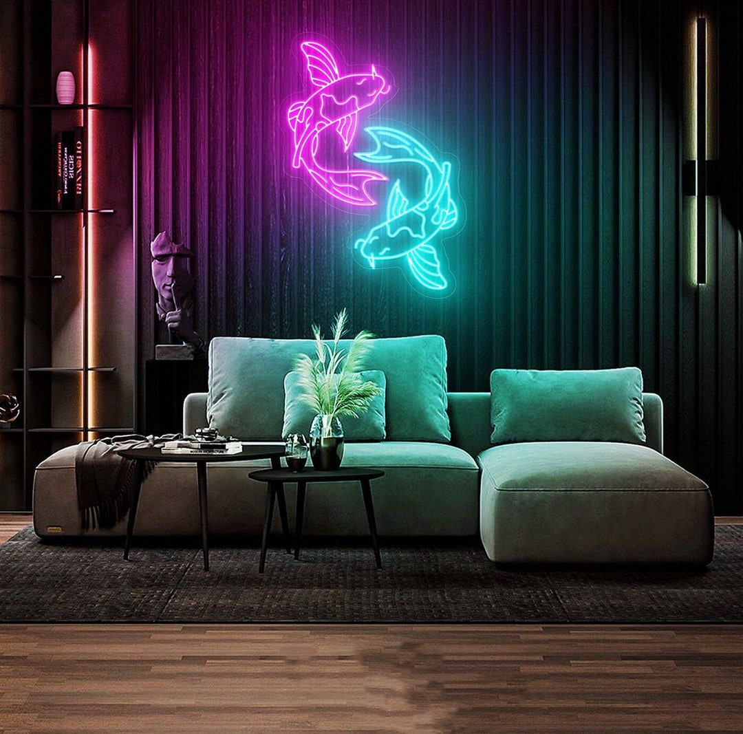 Custom Japan Neon Sign,koi Fish Neon Sign, Japanese Neon Sign, Koi ...