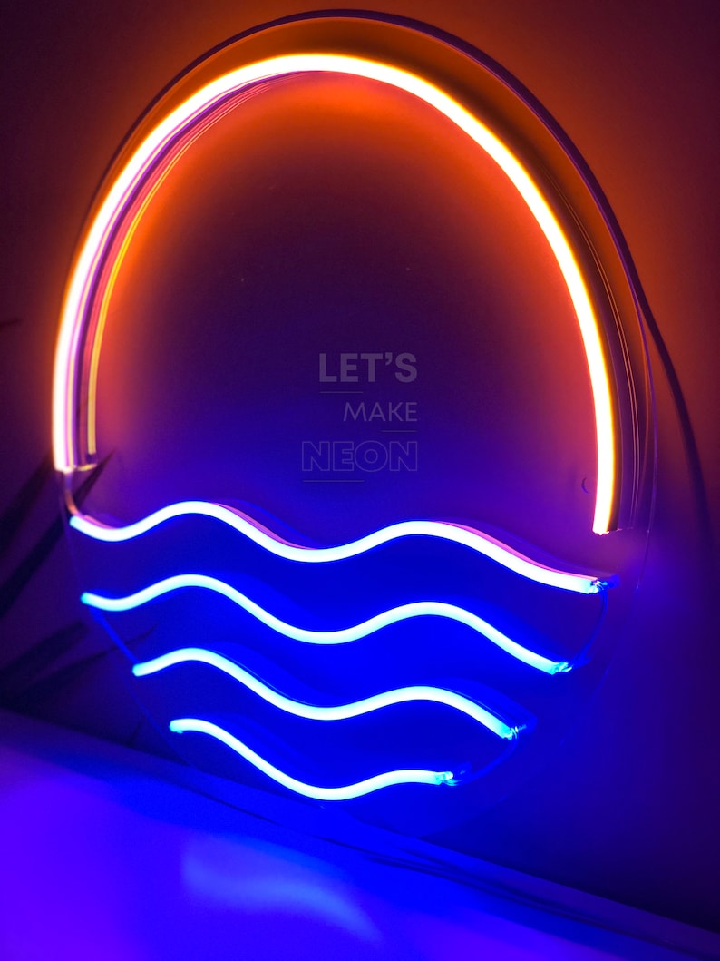 Sunset Neon Sign Sunrise Neon Light Sunset Led Sign Sunset - Etsy