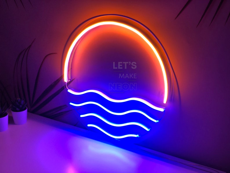 Sunset Neon Sign Sunrise Neon Light Sunset Led Sign Sunset - Etsy