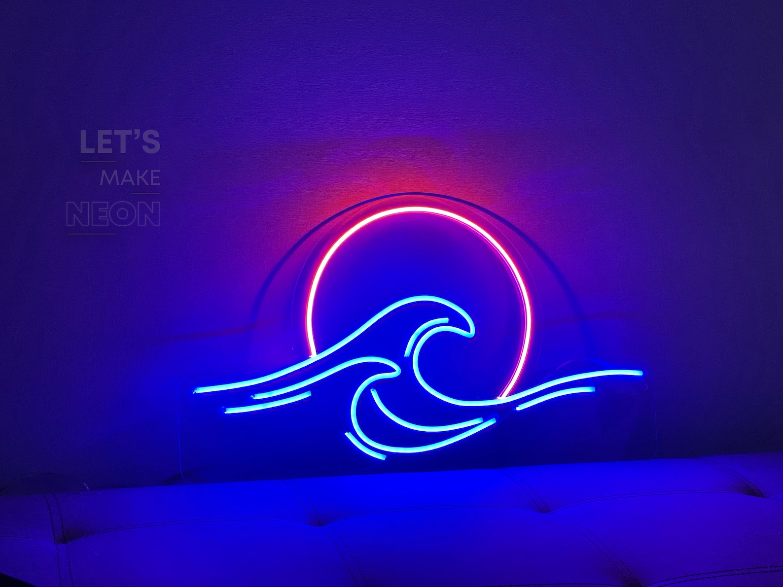 Sunrise Sunset Neon Sign, Sun Wave Neon Sign, Bedroom Neon Sign ...