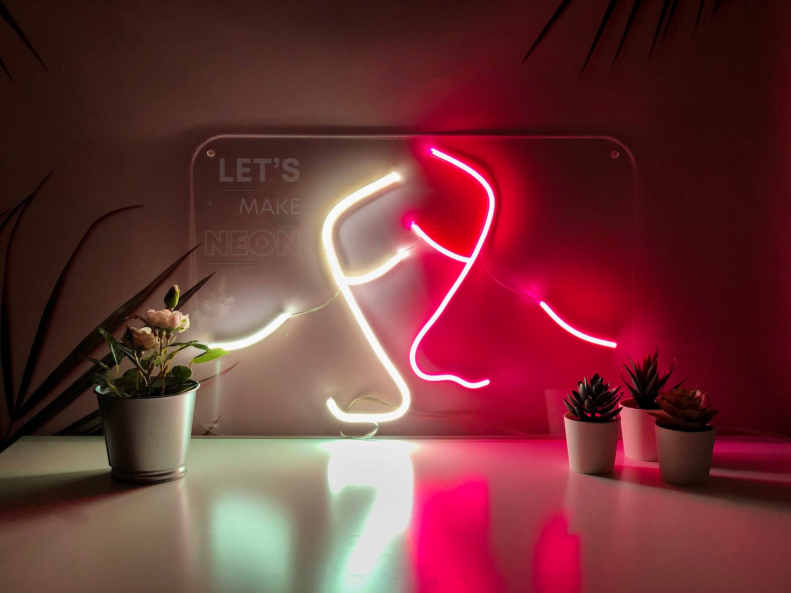 Bedroom Neon 2 Faces Neon Sign Neon Lights Neon - Etsy