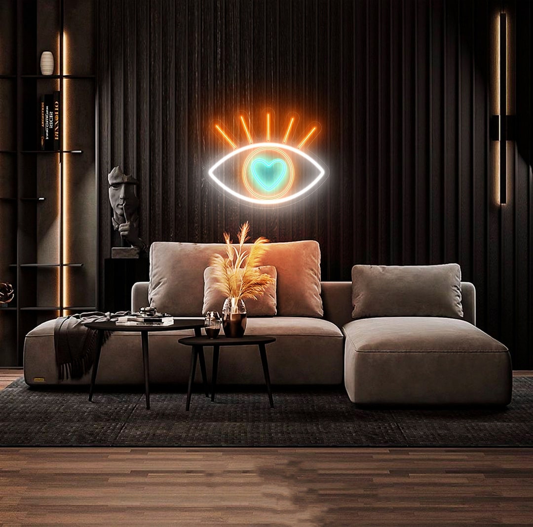 EYE Custom Neon Sign Light Office Living Room, Neon Sign Wall Art, Neon ...