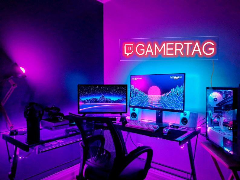 Your Gamer Tag Neon Sign Gamer Tag Light Neon Gamer Tag Led - Etsy