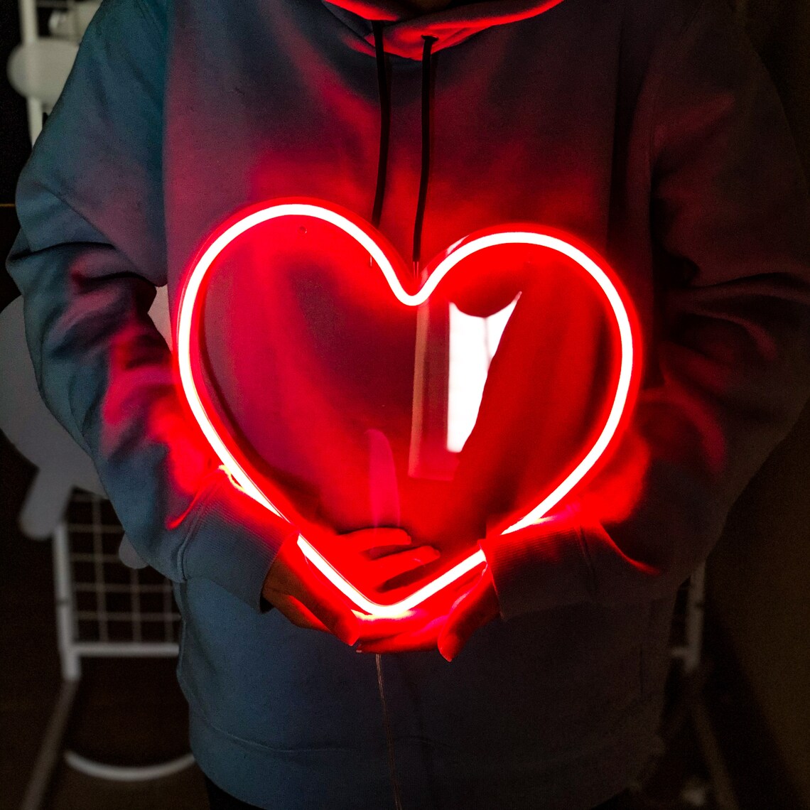 Heart Neon Sign Neon Sign Neon Sign Bedroom Neon Lights | Etsy