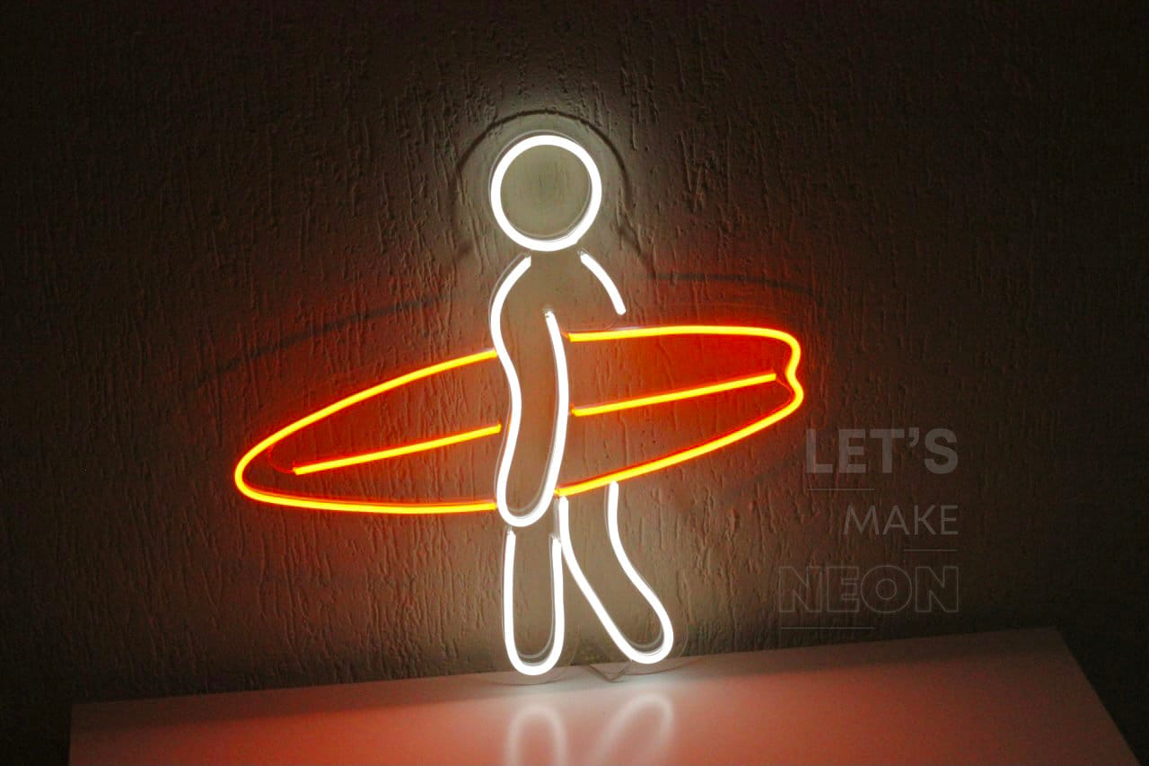 Neon Sign Light Surfer Neon Sign Bedroom Neon Sign Neon | Etsy