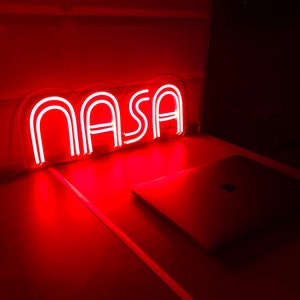 Bedroom Neon Sign Nasa Neon Sign Neon Sign Neon Lights - Etsy