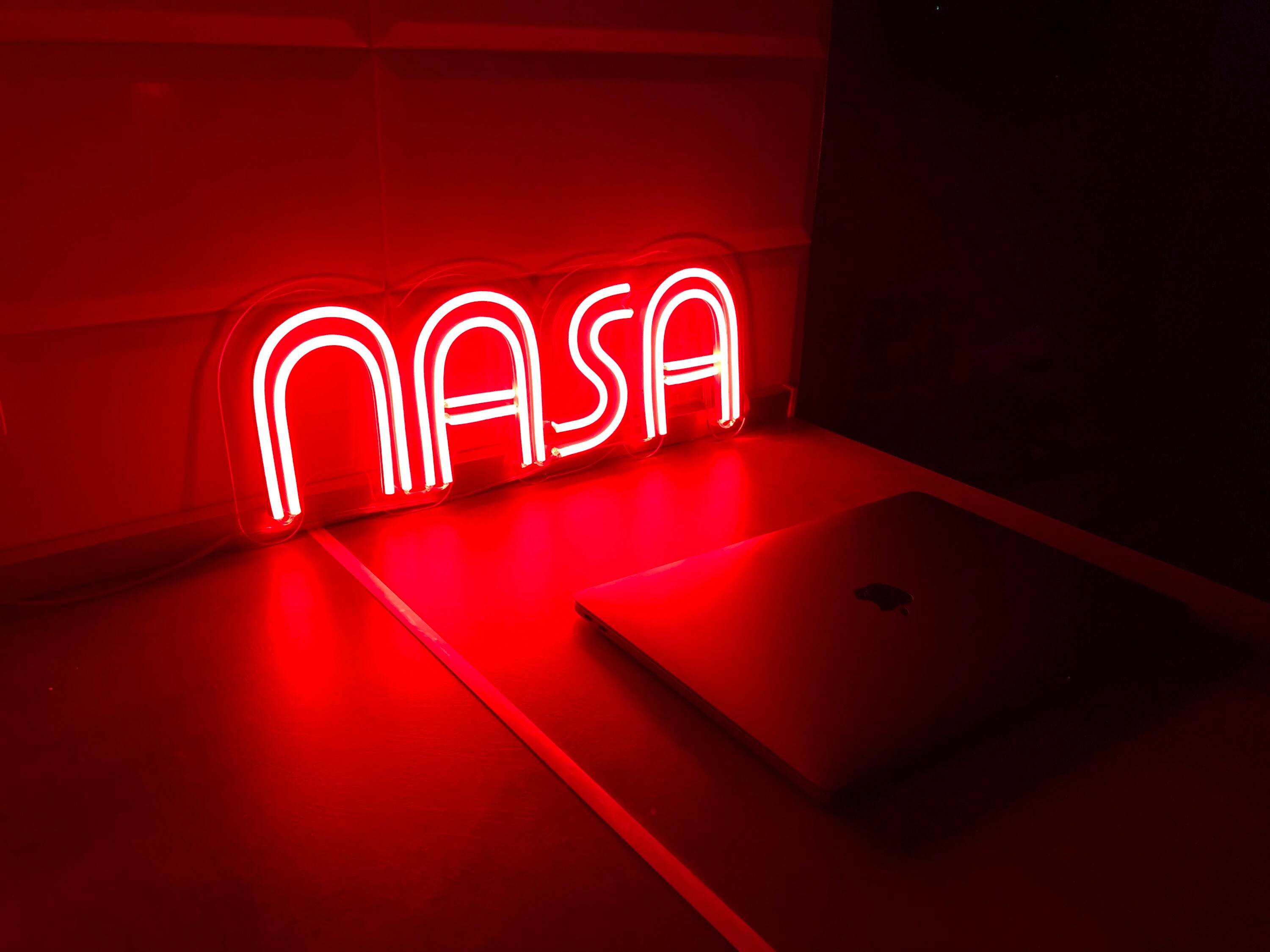 Bedroom neon sign Nasa neon sign Neon sign Neon lights | Etsy