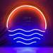 Sunrise Sunset Neon Sign Retro Sun Wave Neon Sign Bedroom - Etsy