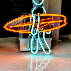 Neon Sign Light, Surfer Neon Sign, Bedroom Neon Sign, Neon Sign, Neon ...