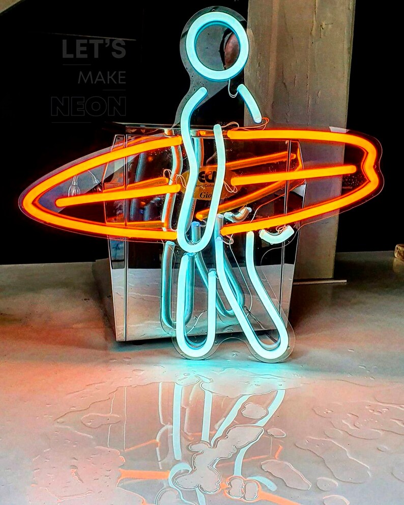 Neon Sign Light Surfer Neon Sign Bedroom Neon Sign Neon - Etsy
