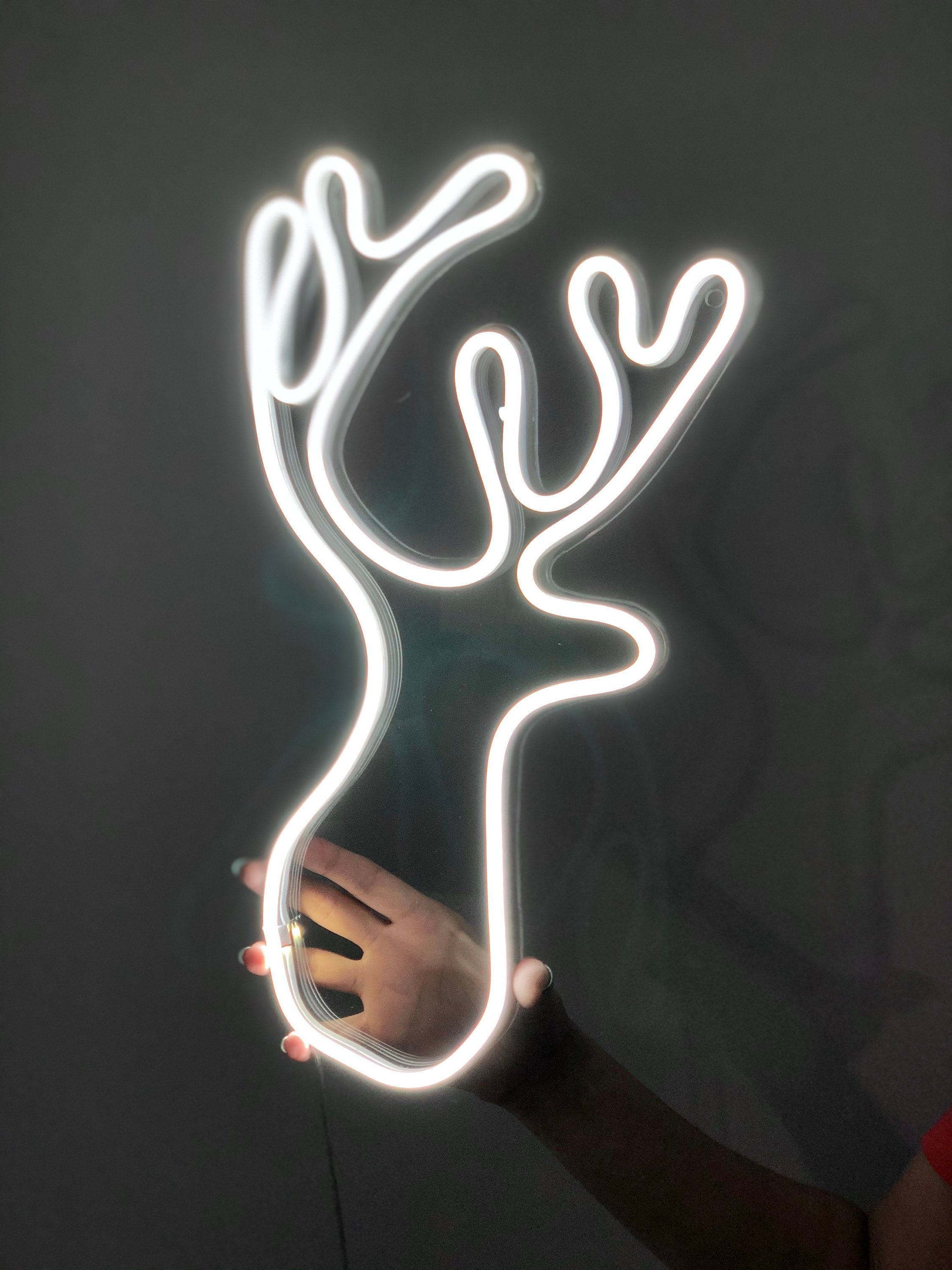Christmas Neon Sign "deer", Neon Sign Deer, Neon Christmas Sign ...