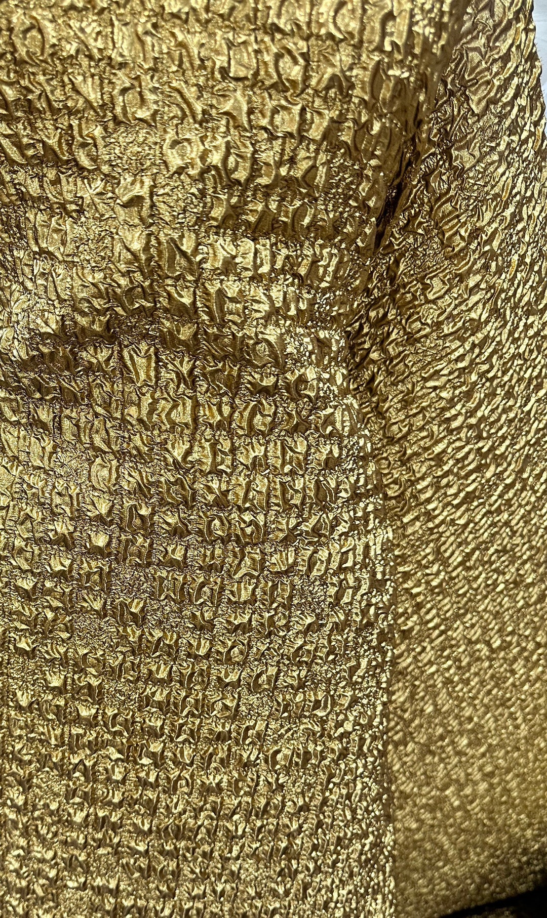 European Gold Embossed Jacquard Designer Luxury Fabric Sold per Yard - Etsy